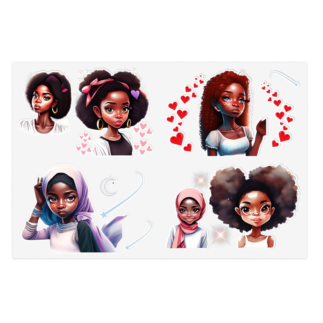 Ethereal Anime Girl Stickers - Etsy