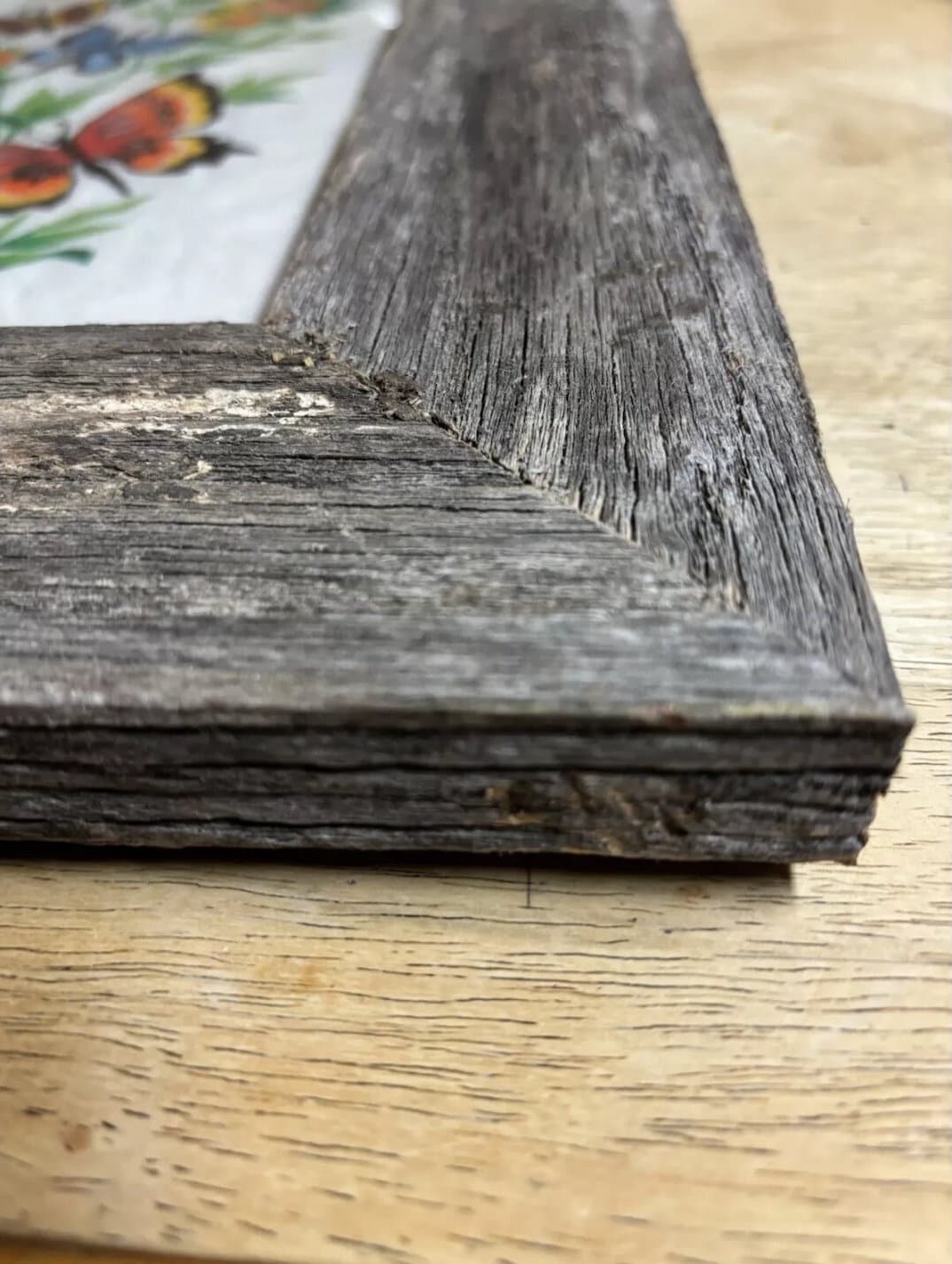 Rustic Reclaimed Barn Wood Picture Frame 13x 24 Distressed Farmhouse ...