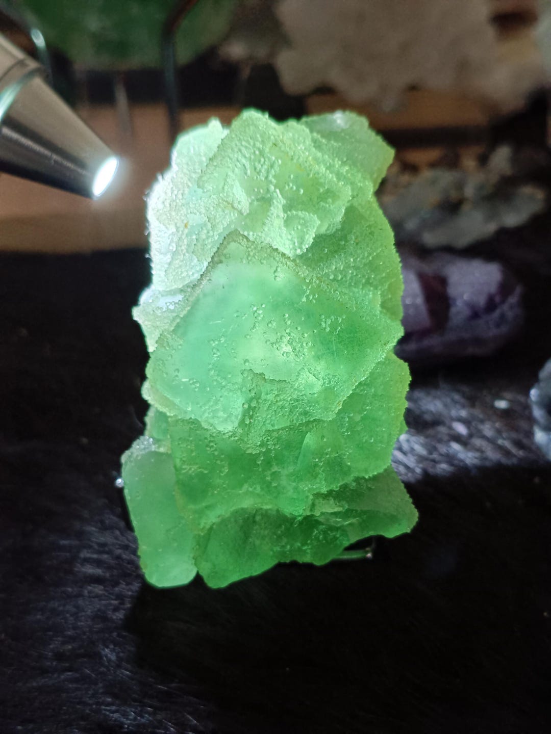 205g Sugar Quartz Coexists With Green Fluorite. - Etsy