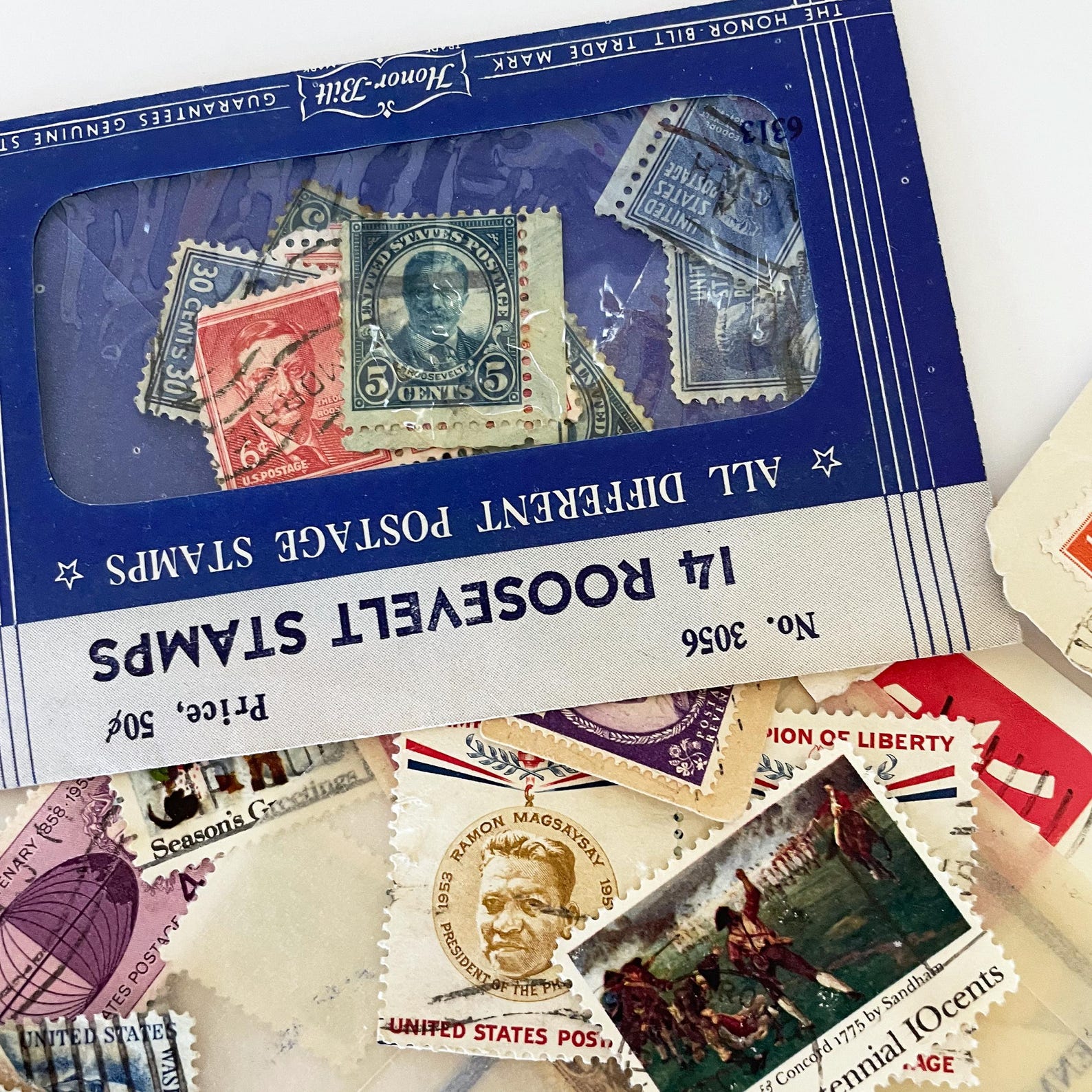 Lot of Vintage Used Postage Stamps From a Collection Various ...