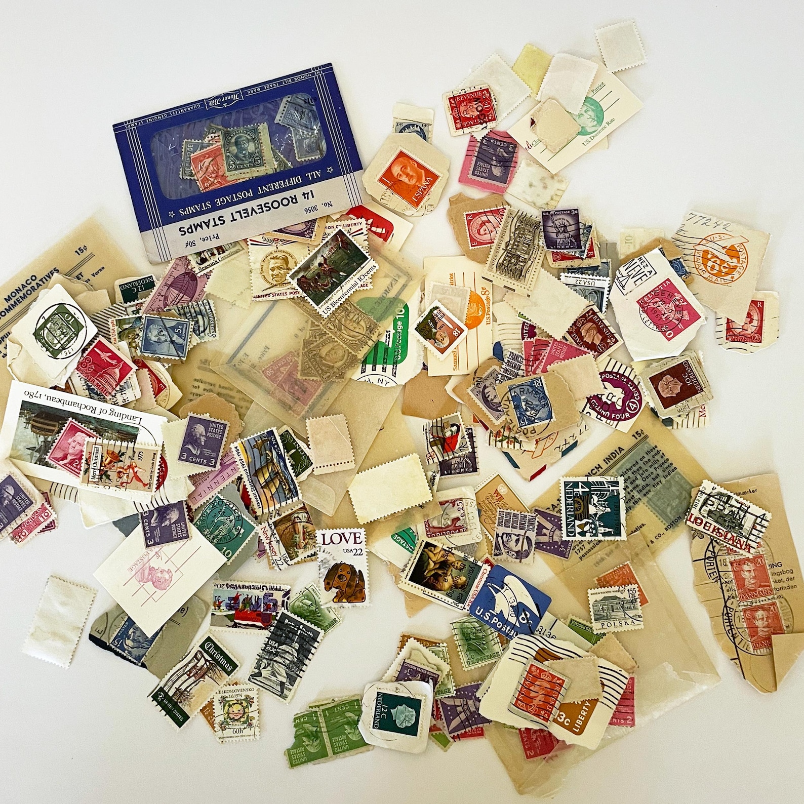 Lot of Vintage Used Postage Stamps From a Collection Various ...