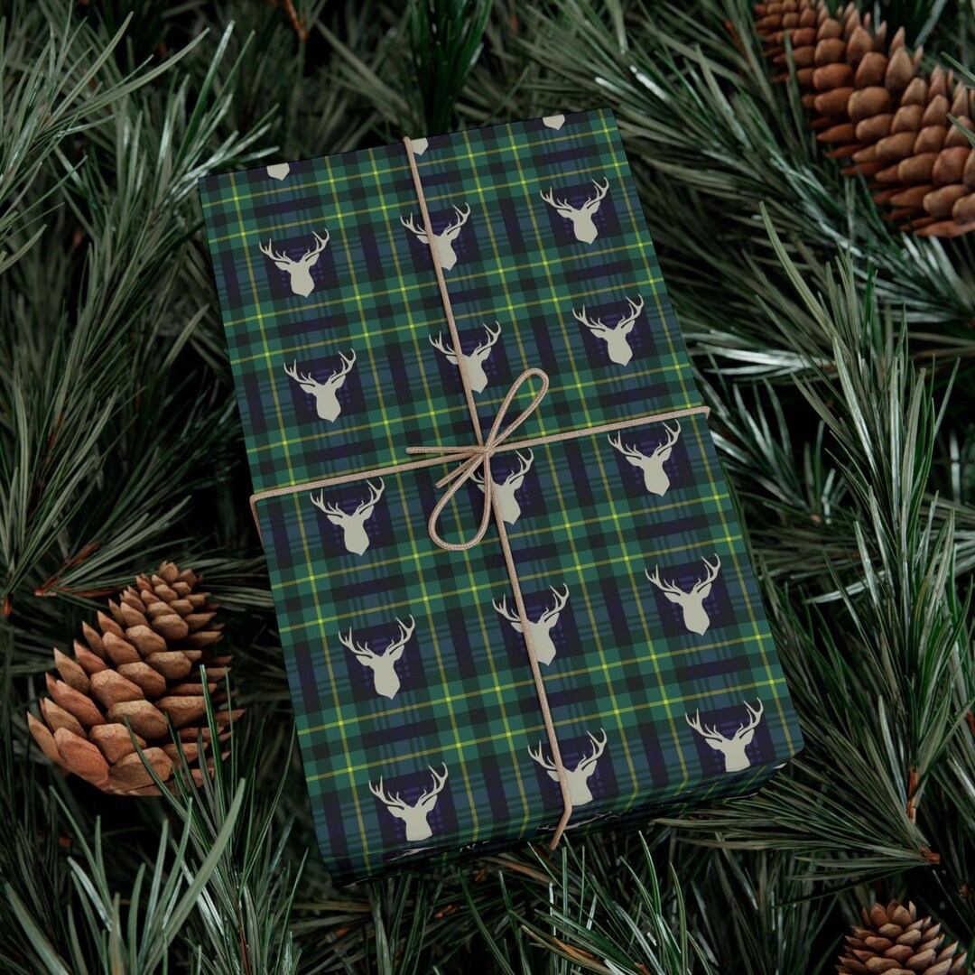 Scottish Wrapping Paper, Tartan Kilt Inspired Wrapping Paper, Scot ...