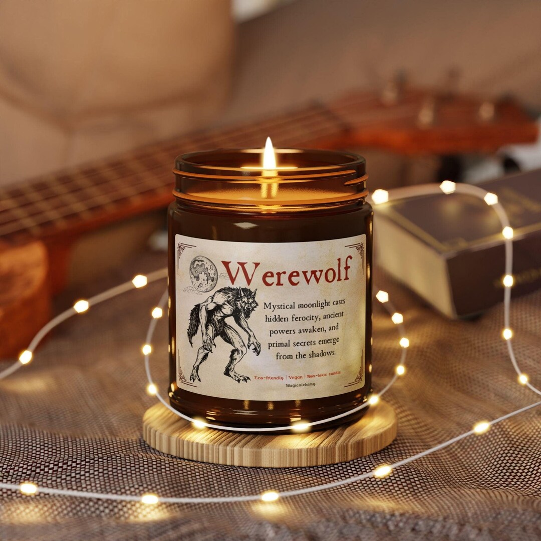 Werewolf Candle - Vintage Werewolf Gift, Fun Halloween Candle ...