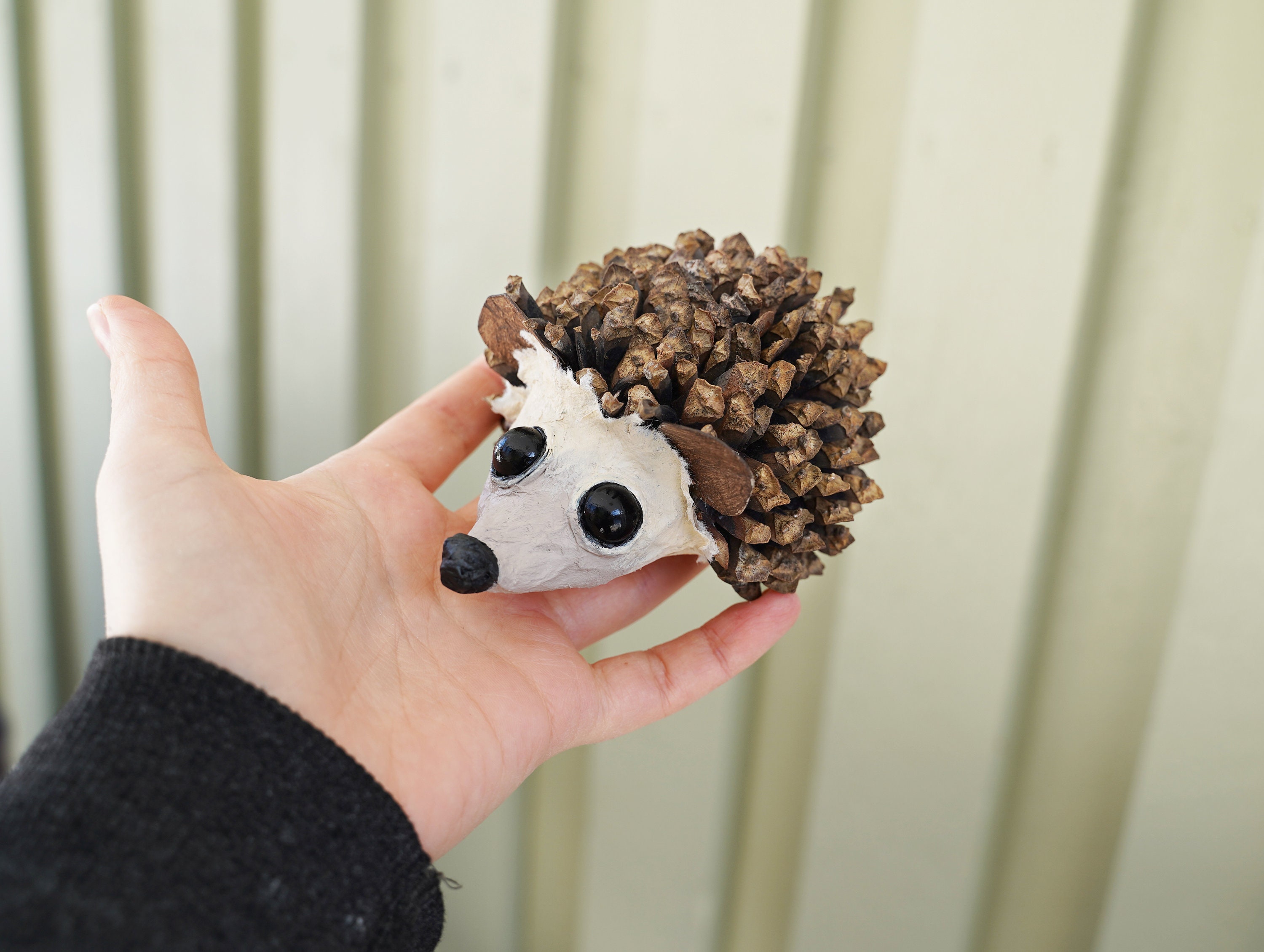 Pinecone Two Hedgehogs Handmade Forest Woodland Creature Art Animal ...