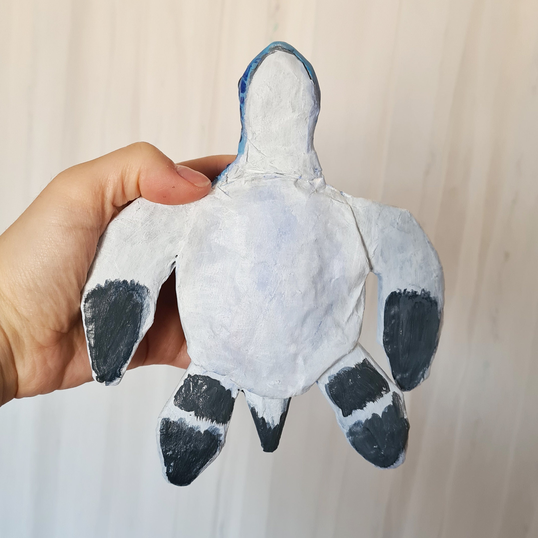 Handmade Sea Turtle Paper Unique Mache Animal Statue Figurine Gift - Etsy