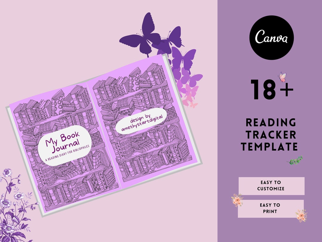 Printable Reading Tracker Journal | Reading Log | Book Tracker | Book ...