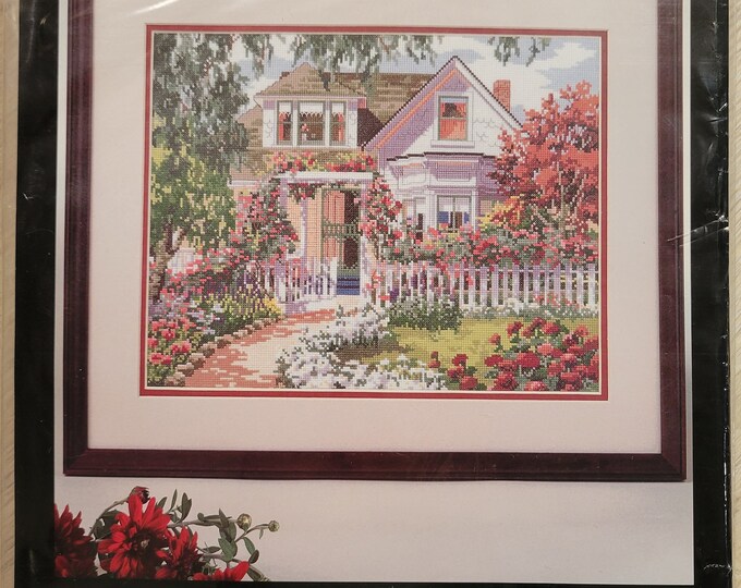 Thomas Kinkade Beyond Spring Gate Embellished Cross Stitch Kit - Etsy
