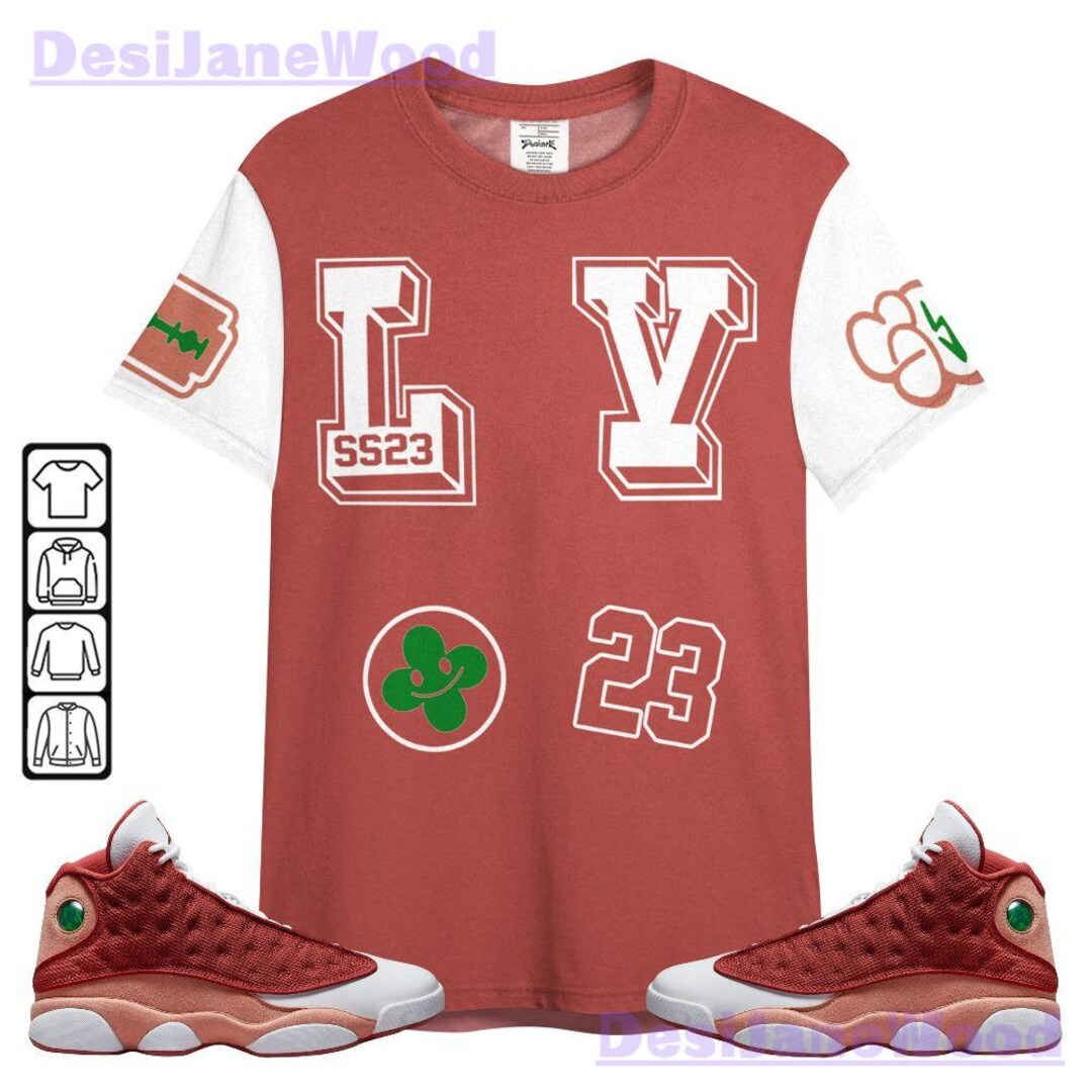 Dune Red 13s Varsity Jacket, Graffiti Outfit Black Shirt, Hoodie ...