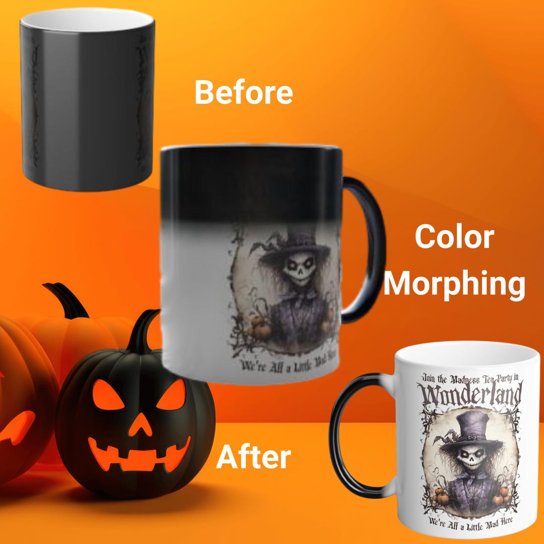 Spooky Mug Color Morphing Mug Tea Party in Wonderland Halloween Witchy ...