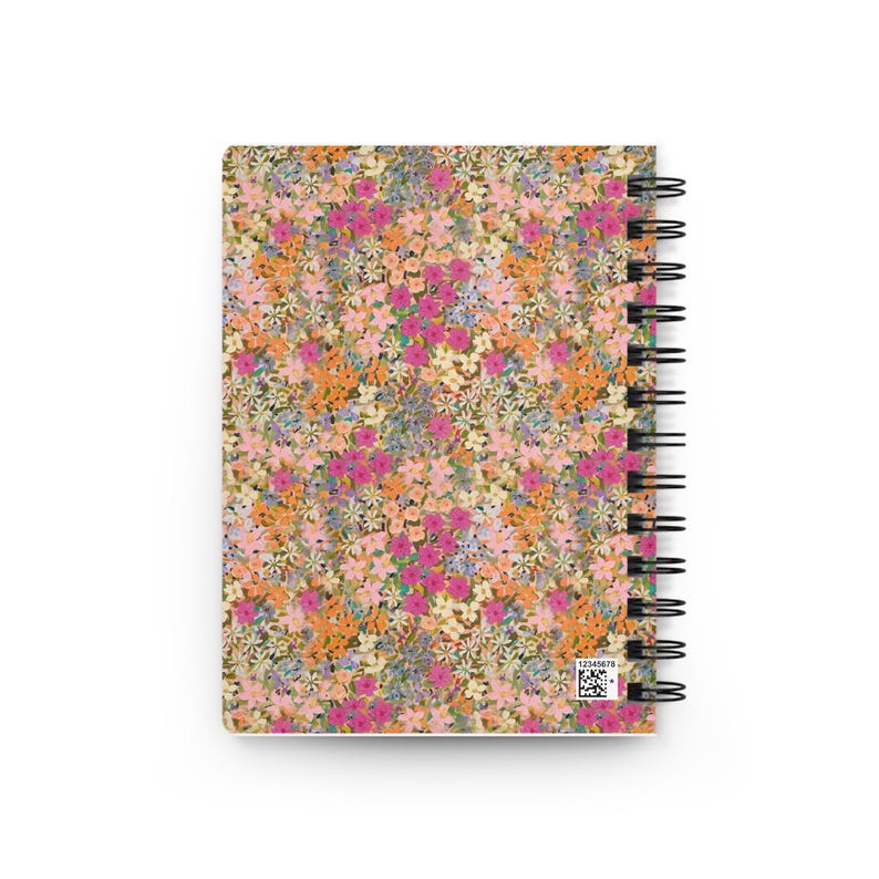 Flower Notebook Personalized Spiral Therapy Journal Small Personal ...