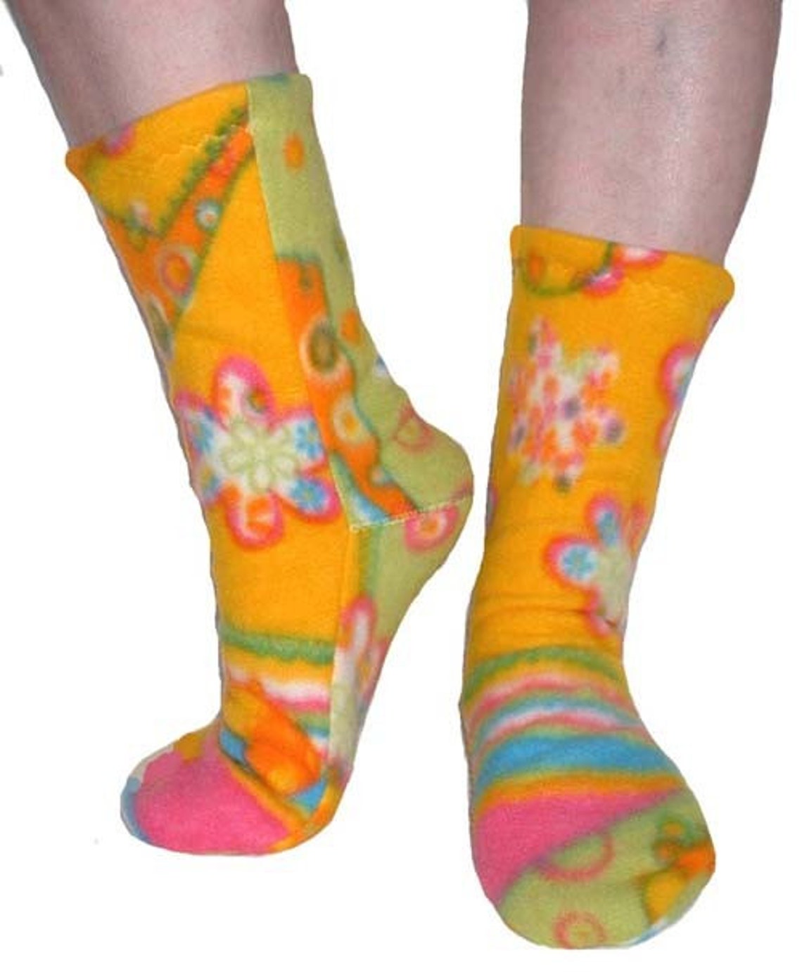 Fleece Socks PDF Full Size Sewing Pattern Instant Downloadfleece Socks ...