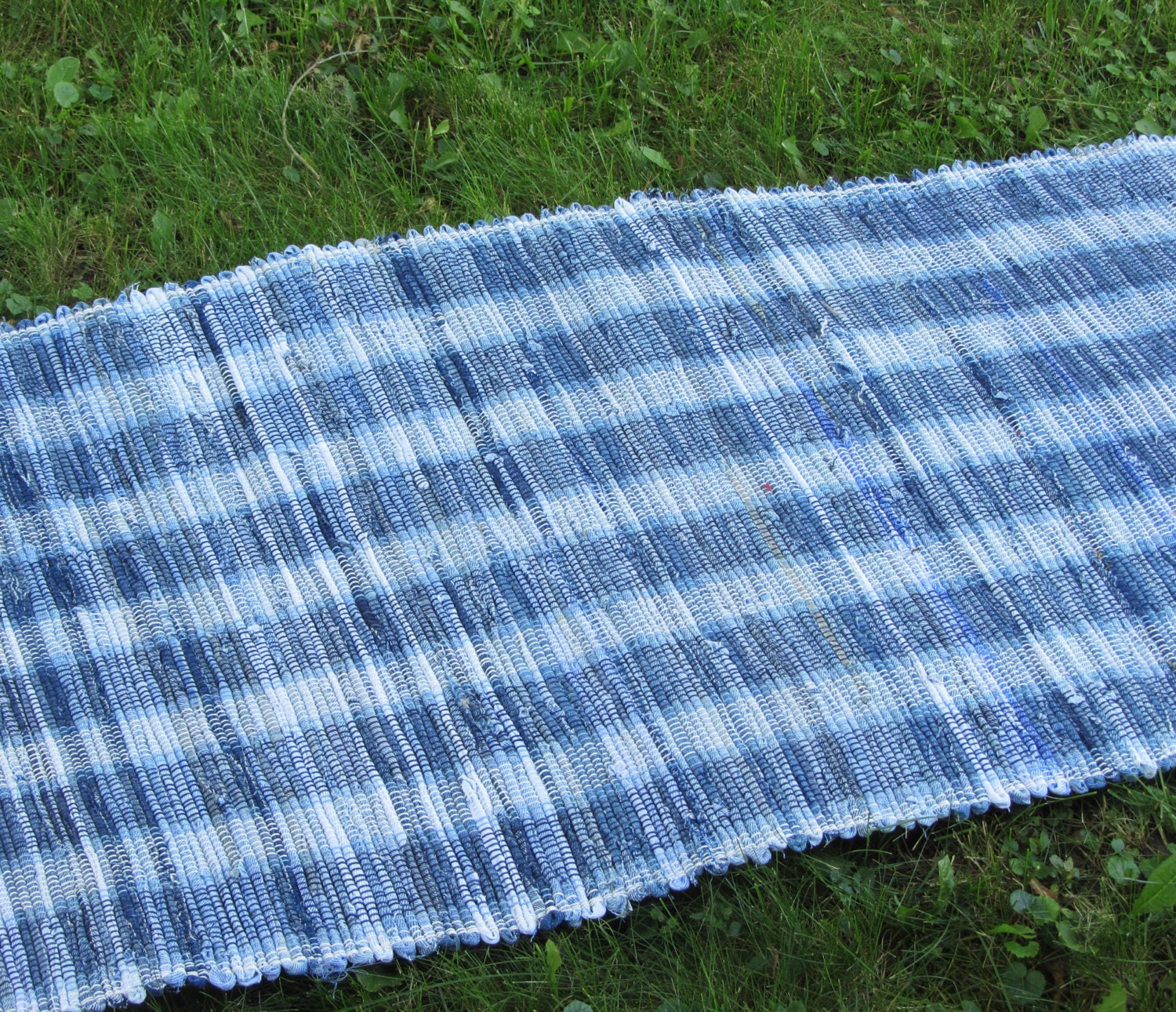 Rag Rug Runner the Pants Dance Over 15 Feet of Recycled Denim - Etsy