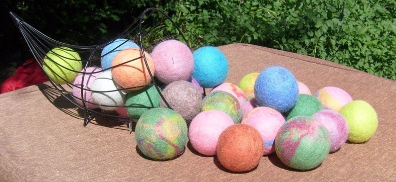 Wooly Balls, Felted Wool Balls, Fun for Cats, Dogs and Kids of All Ages ...