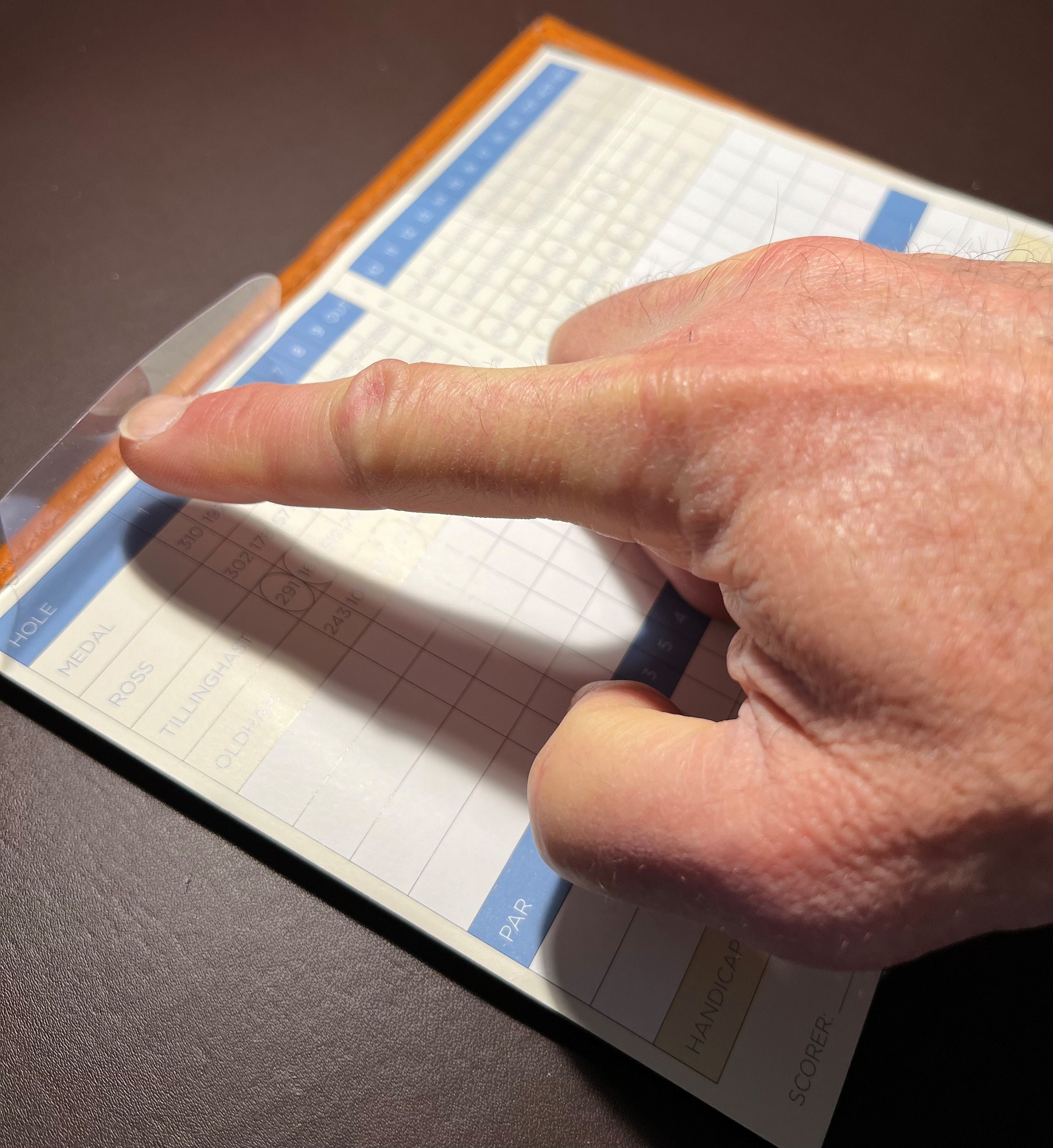 Scorecard Rain Shield - All Weather Leather Golf Scorecard Holder - Etsy