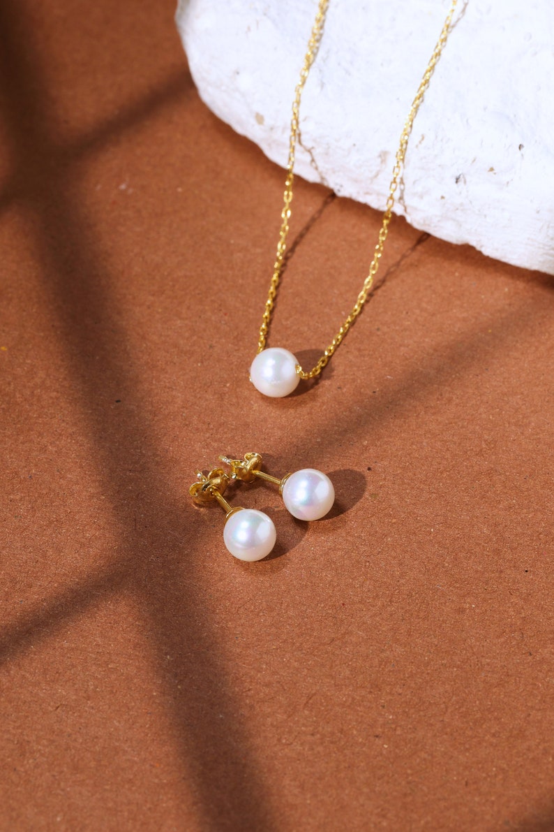 Pearl Cable Chain Necklace, Elegant Bridal Jewelry - Etsy