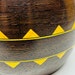 Wooden Lathe Turned Segmented Wenge Bowl, Yellowheart Accents, Black ...
