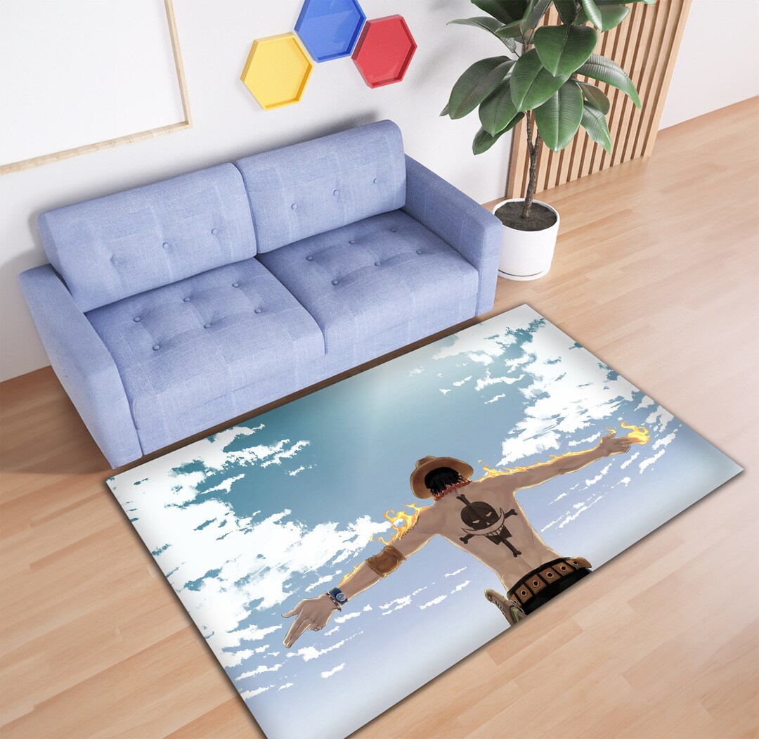 Monkey D. Luffy Rug, One Piece Rug, Anime Rug, Cartoon Rug, for Living ...