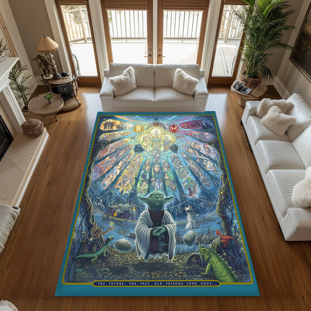 Starwars Rug, Yoda Rug, Star Wars Universe, Darth Vader Rug, Kid Room ...