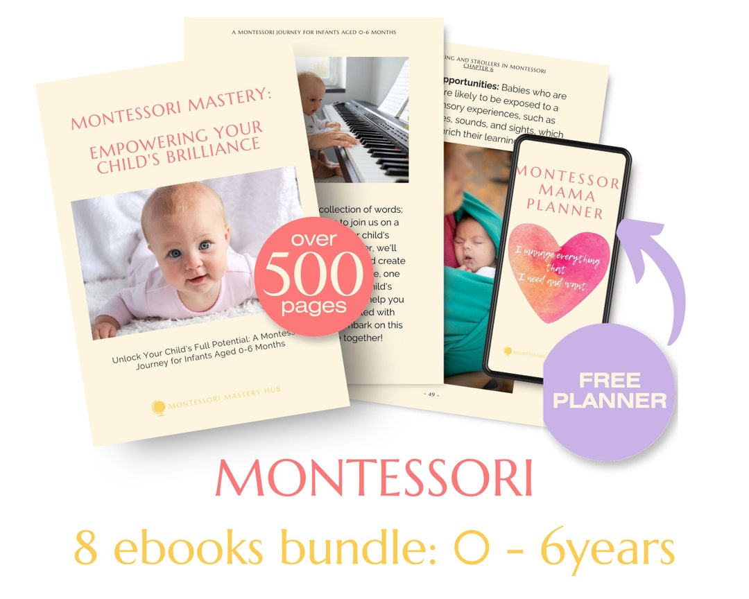 8 Ebooks Bundle, Practical Guide, Maria Montessori, Montessori Mastery ...