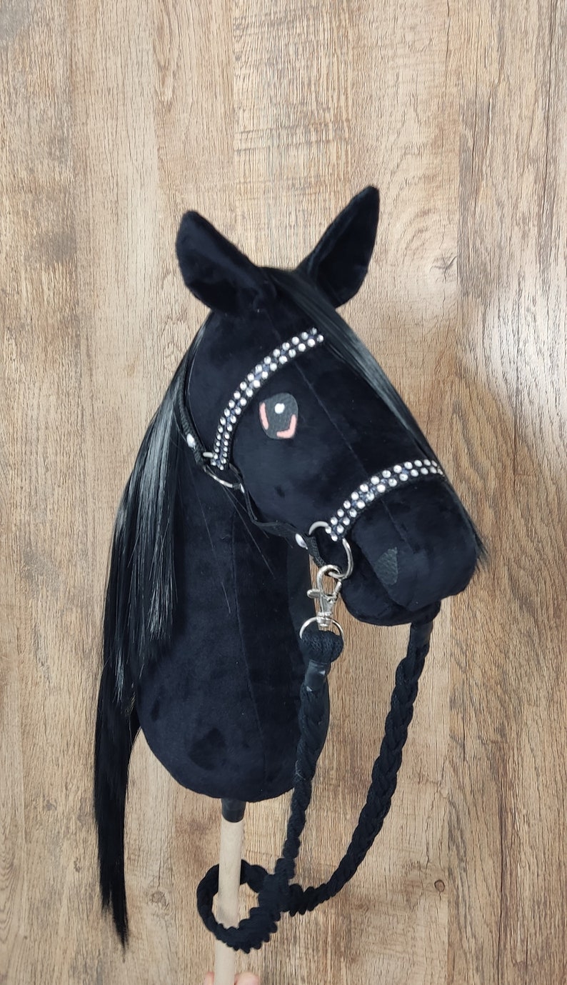 Realistic Hobby Horse on Stick for Kids | Premium Hobby Horse With Hair ...