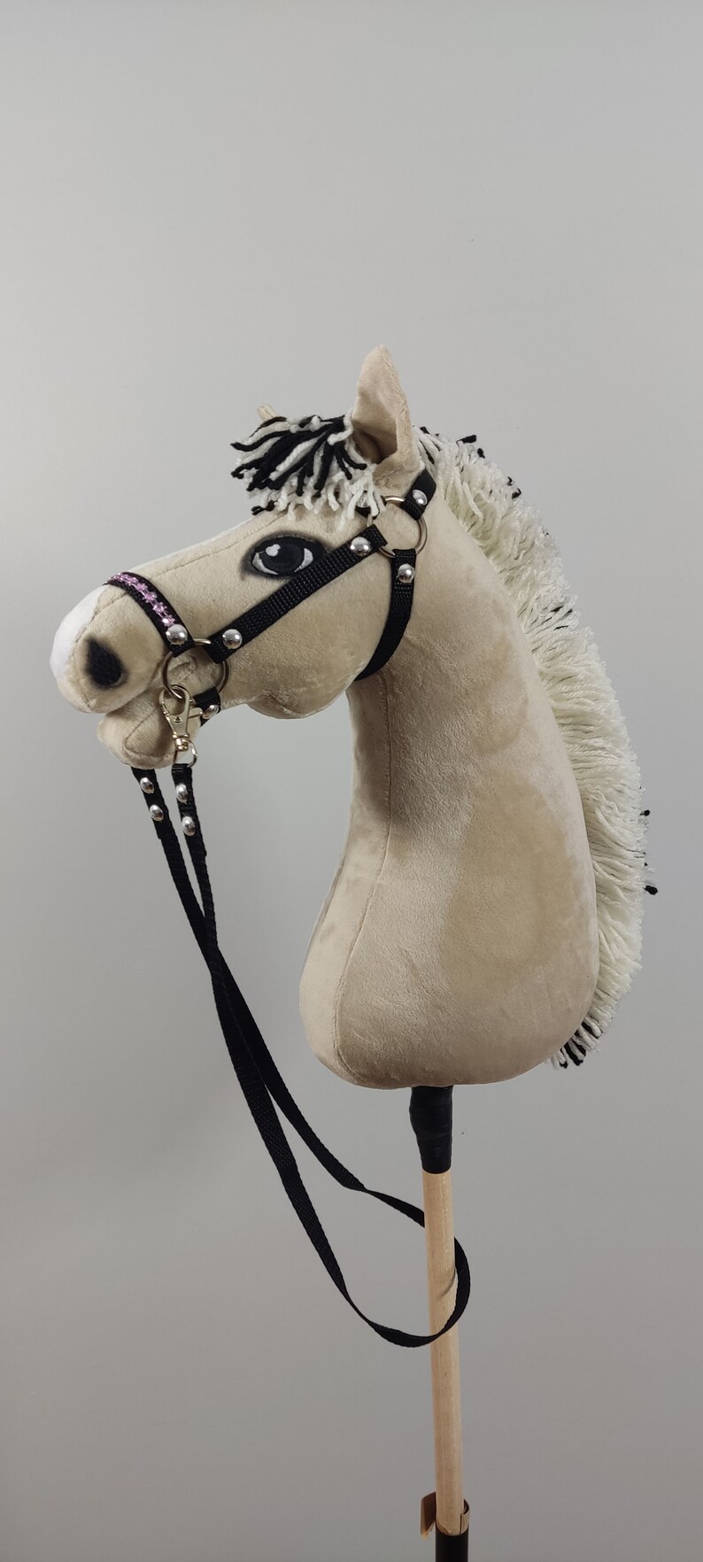 Realistic Hobby Horse on Stick for Kids | Premium Hobby Horse With Hair ...