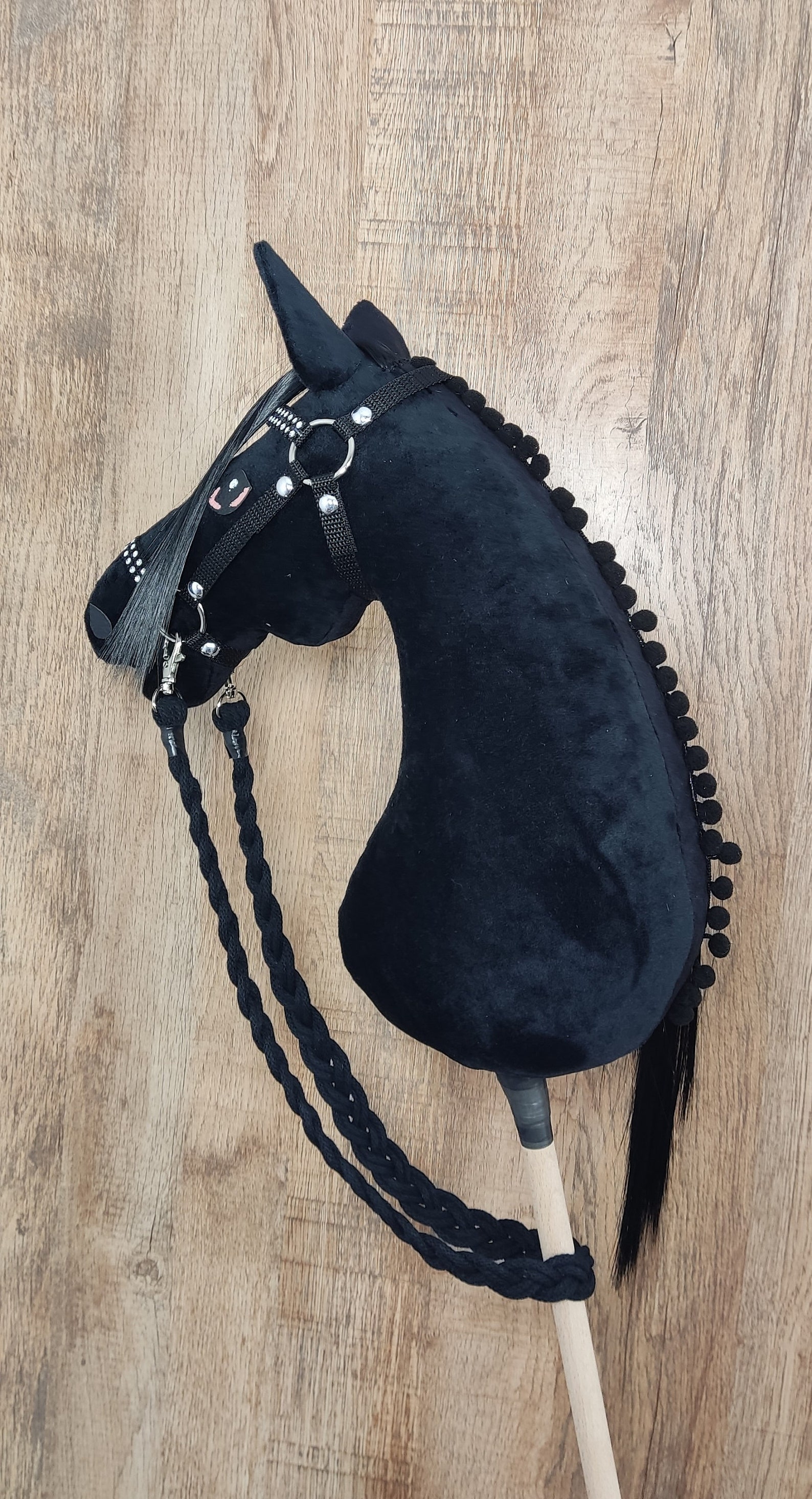 Realistic Hobby Horse on Stick for Kids | Premium Hobby Horse With Hair ...