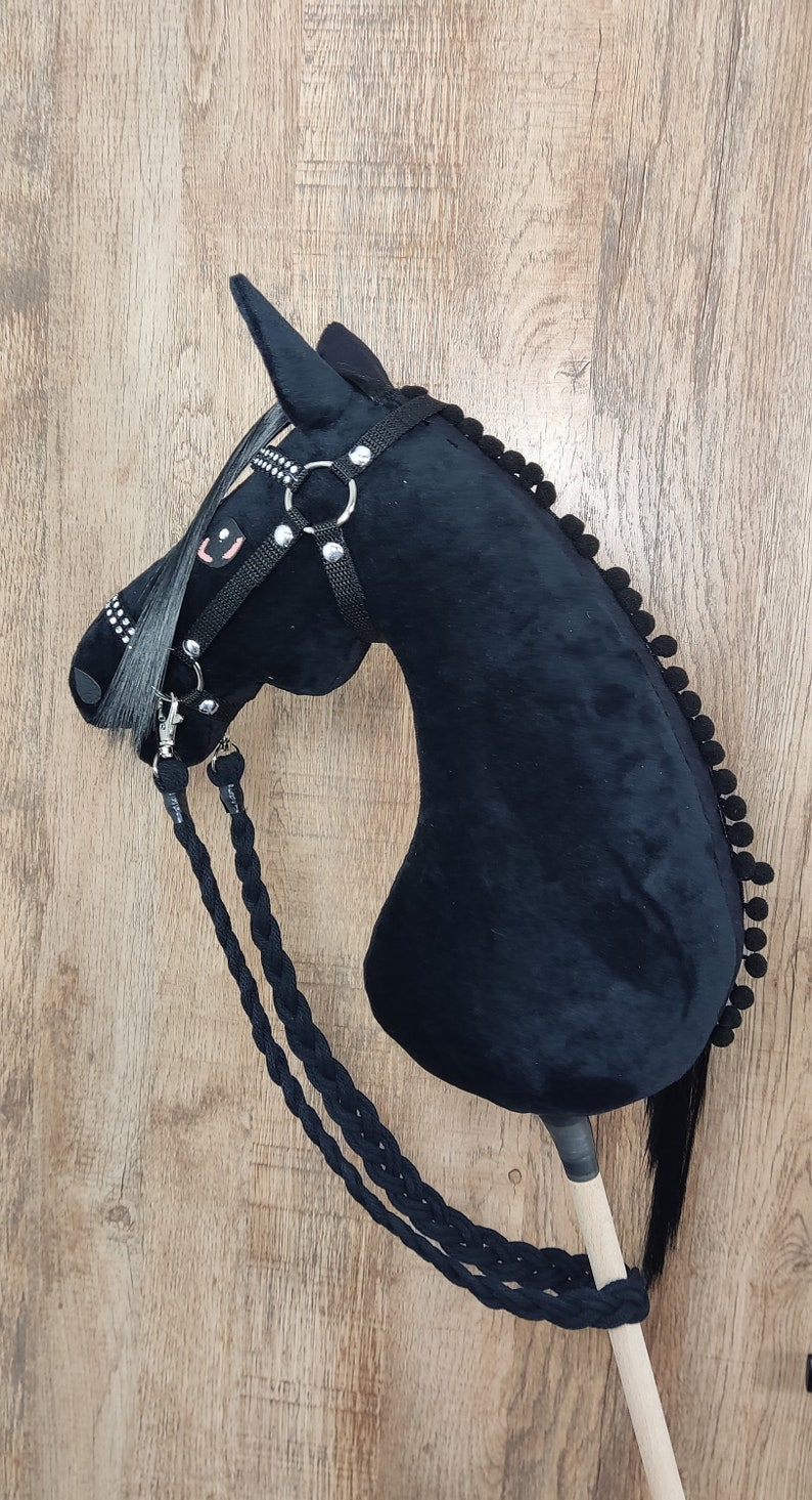 Realistic Hobby Horse on Stick for Kids | Premium Hobby Horse With Hair ...
