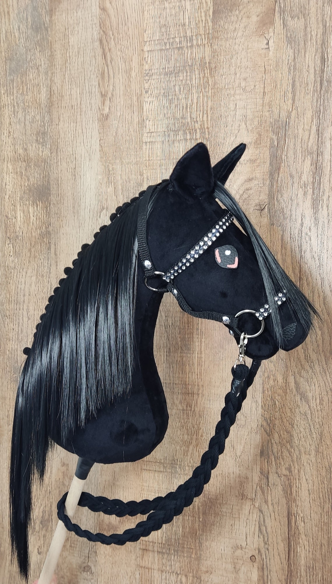 Realistic Hobby Horse on Stick for Kids | Premium Hobby Horse With Hair ...
