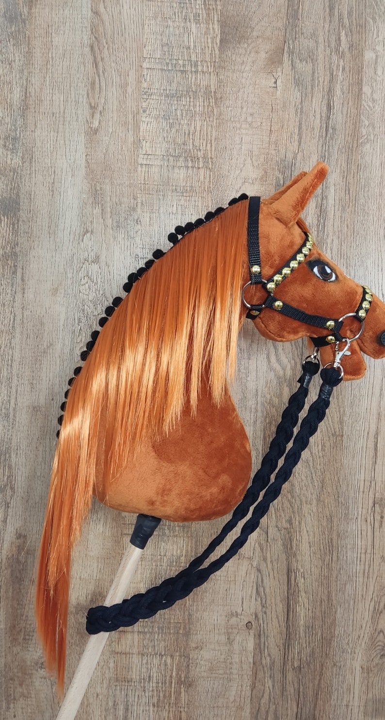 Realistic Hobby Horse on Stick for Kids | Premium Hobby Horse With Hair ...