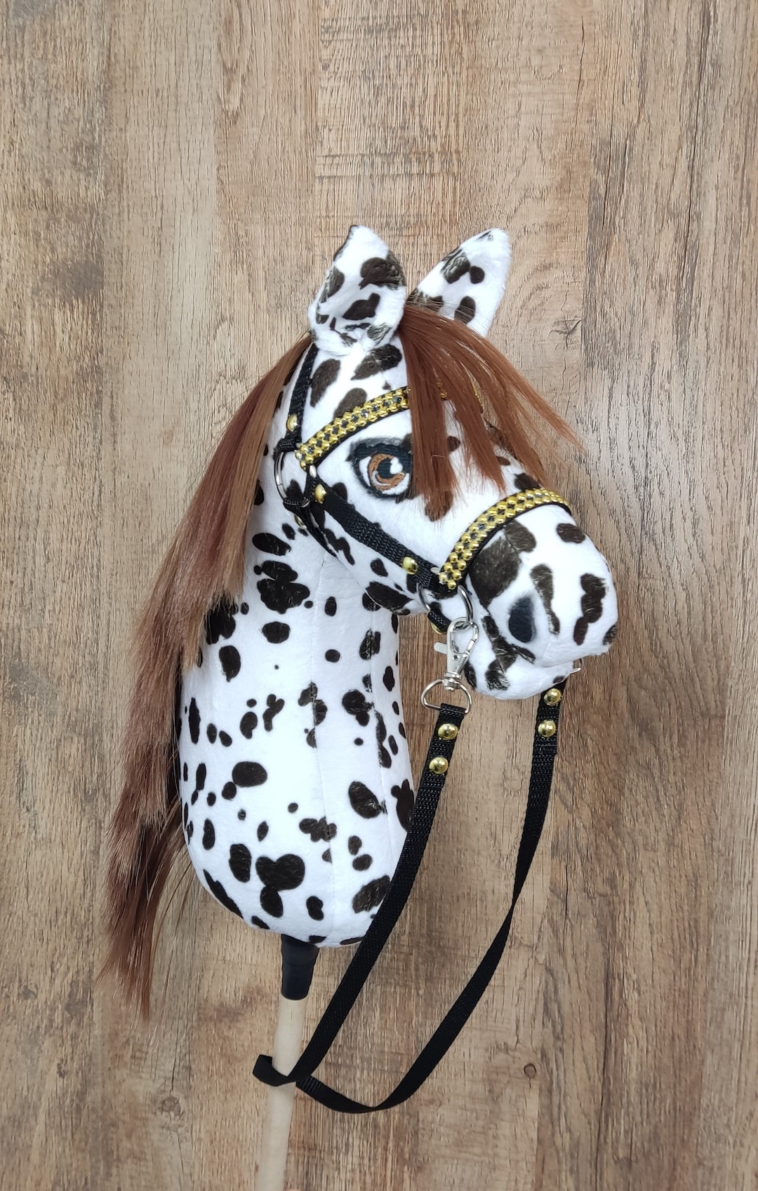 Realistic Hobby Horse on Stick for Kids | Premium Hobby Horse With Hair ...