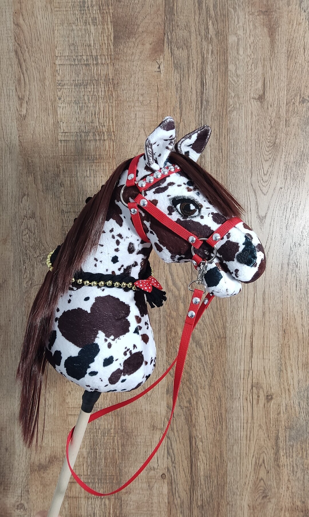 Realistic Hobby Horse on Stick for Kids | Premium Hobby Horse With Hair ...
