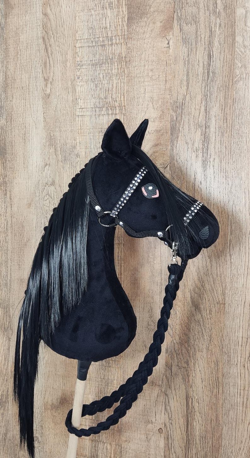 Realistic Hobby Horse on Stick for Kids | Premium Hobby Horse With Hair ...