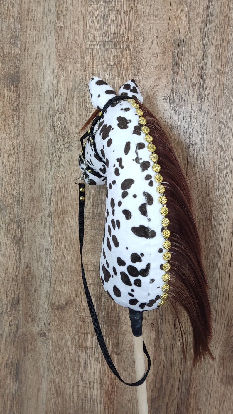 Realistic Hobby Horse on Stick for Kids | Premium Hobby Horse With Hair ...