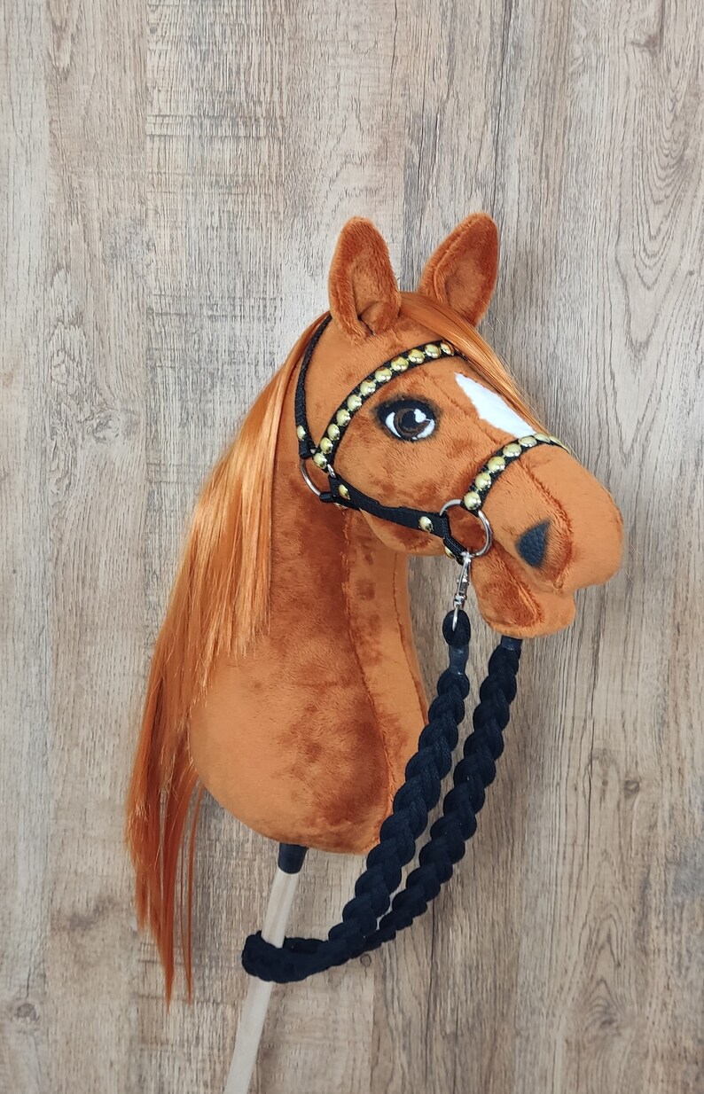 Realistic Hobby Horse on Stick for Kids | Premium Hobby Horse With Hair ...