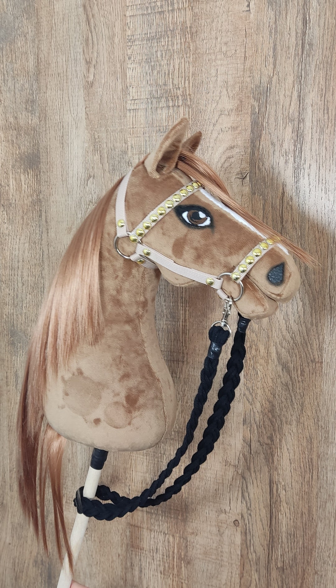 Realistic Hobby Horse on Stick for Kids | Premium Hobby Horse With Hair ...