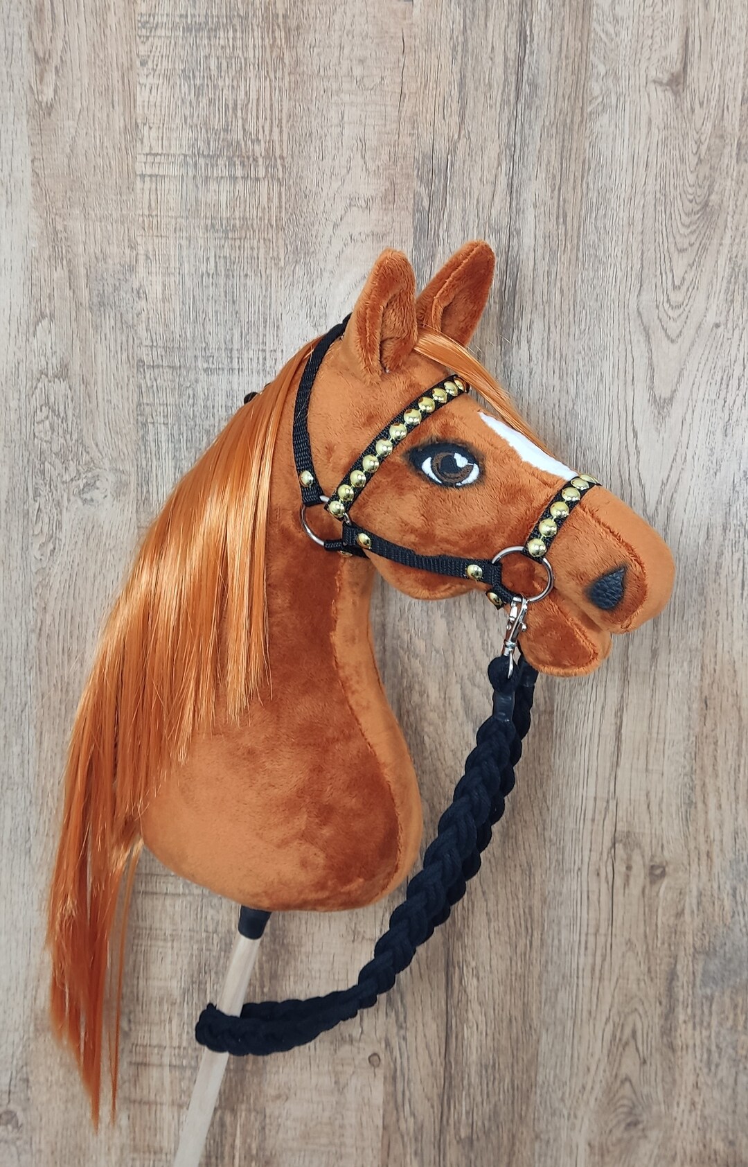 Realistic Hobby Horse on Stick for Kids | Premium Hobby Horse With Hair ...