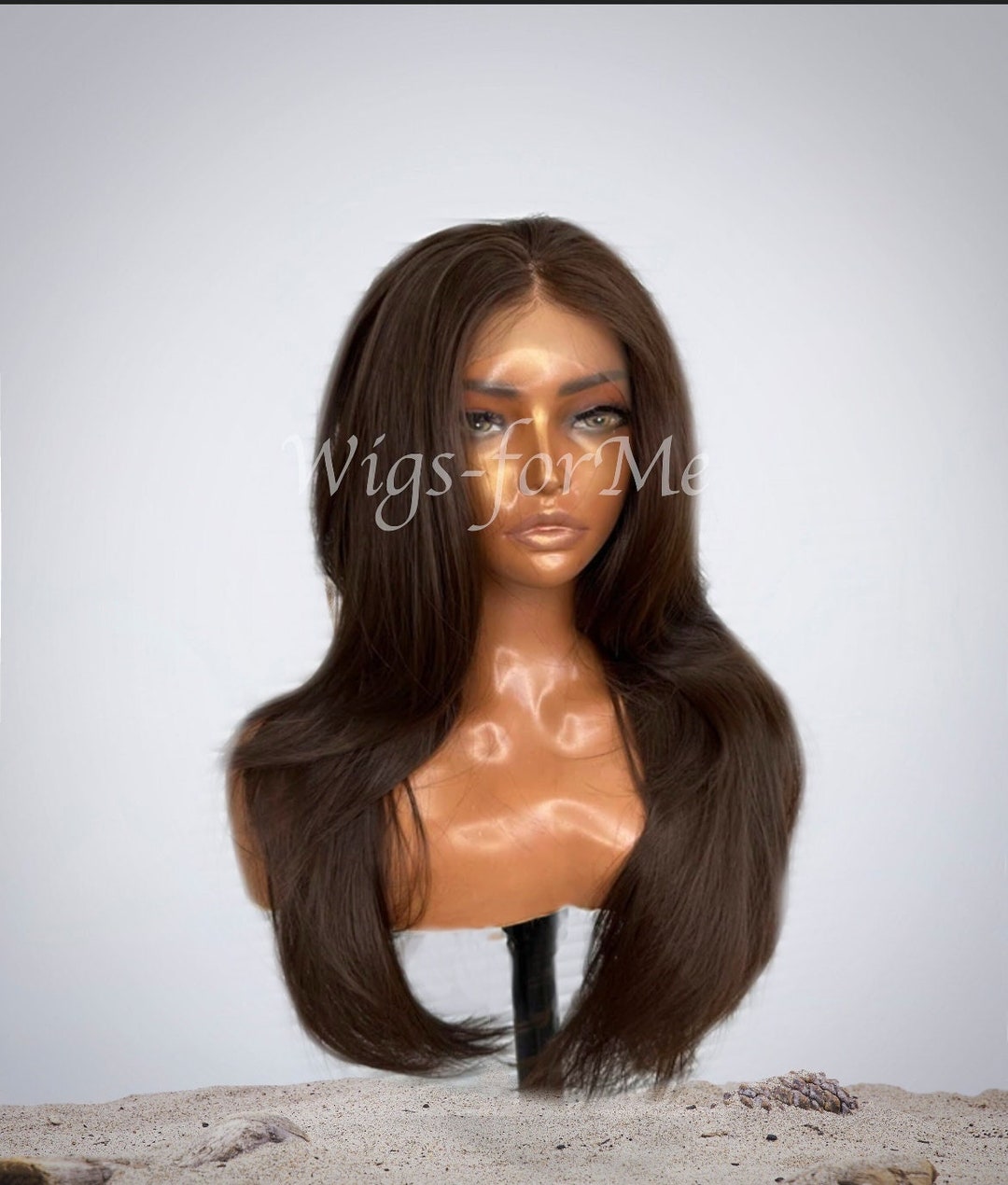 Bali, Dark Natural Brown , MIXT European Human Hair & Synthetic , Silk ...