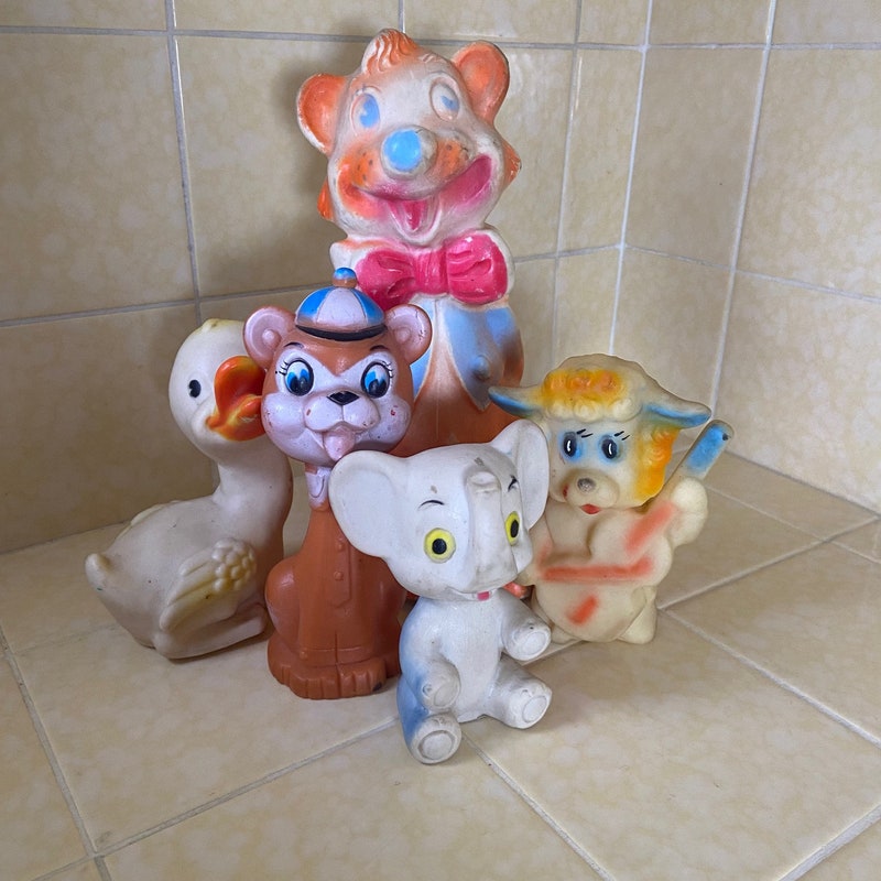 Vintage Squeak Toy - Etsy