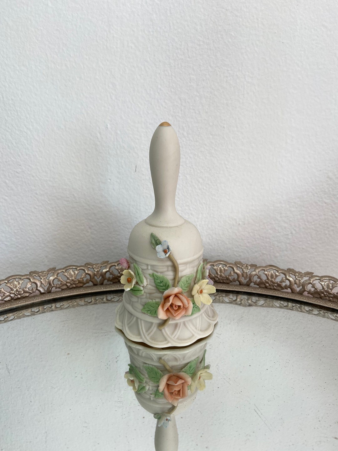 Vintage Lefton Flower Bell - Etsy