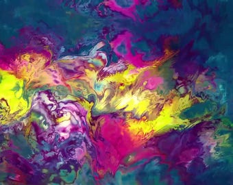 Abstract Digital Art | Set of 12 Unique 4K Prints | Ai-free Posters ...