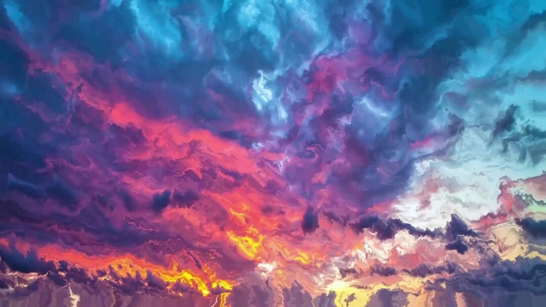 Printable Landscape. Frame Tv Art. Colorful Abstract Art. Wall Art ...