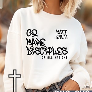 Go Make Disciples Svg Png , Baptism Svg Png , Matt 28:11 Svg, Bible Svg ...