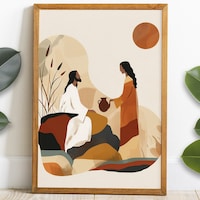 The Woman at the Well - John 4 Decoder Activity Sheet - Etsy
