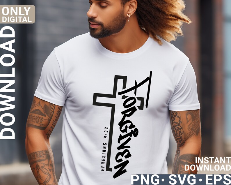 Jesus Svg, Man of Faith Svg, Cross Svg, Forgiven Svg Png, He is Risen ...