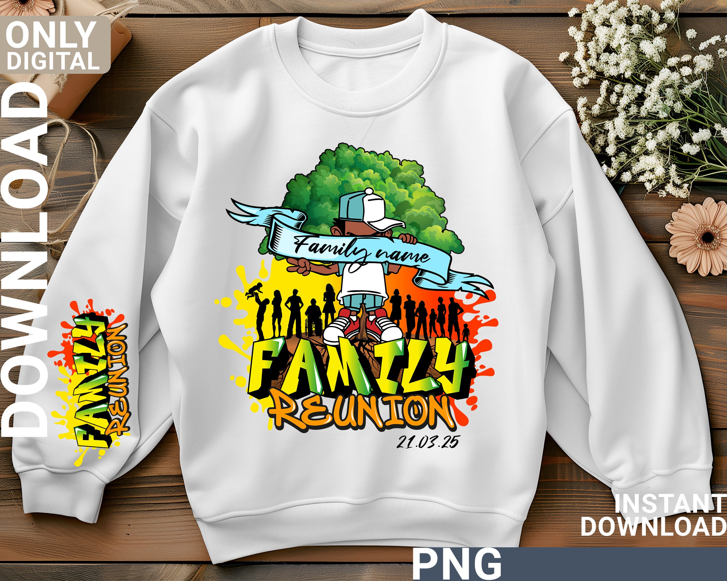 Afro Family Reunion Png Sublimation, Black Family Reunion Shirt Png ...