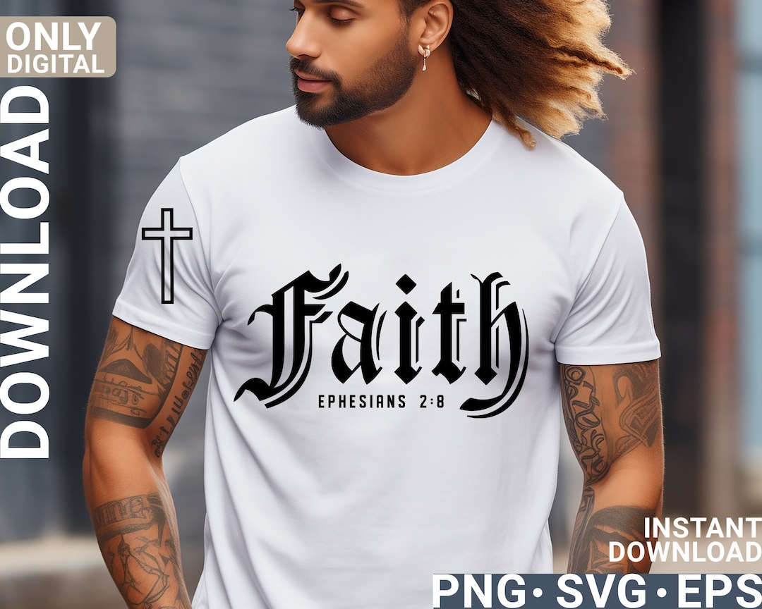 Christian Men Faith Svg Png Shirt Design, Bible Verse , Digital ...