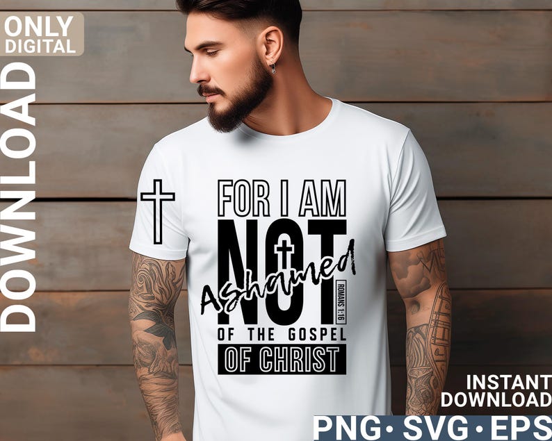 For I Am Not Ashamed Svg Png Christian Design, Bible Verse Svg ...