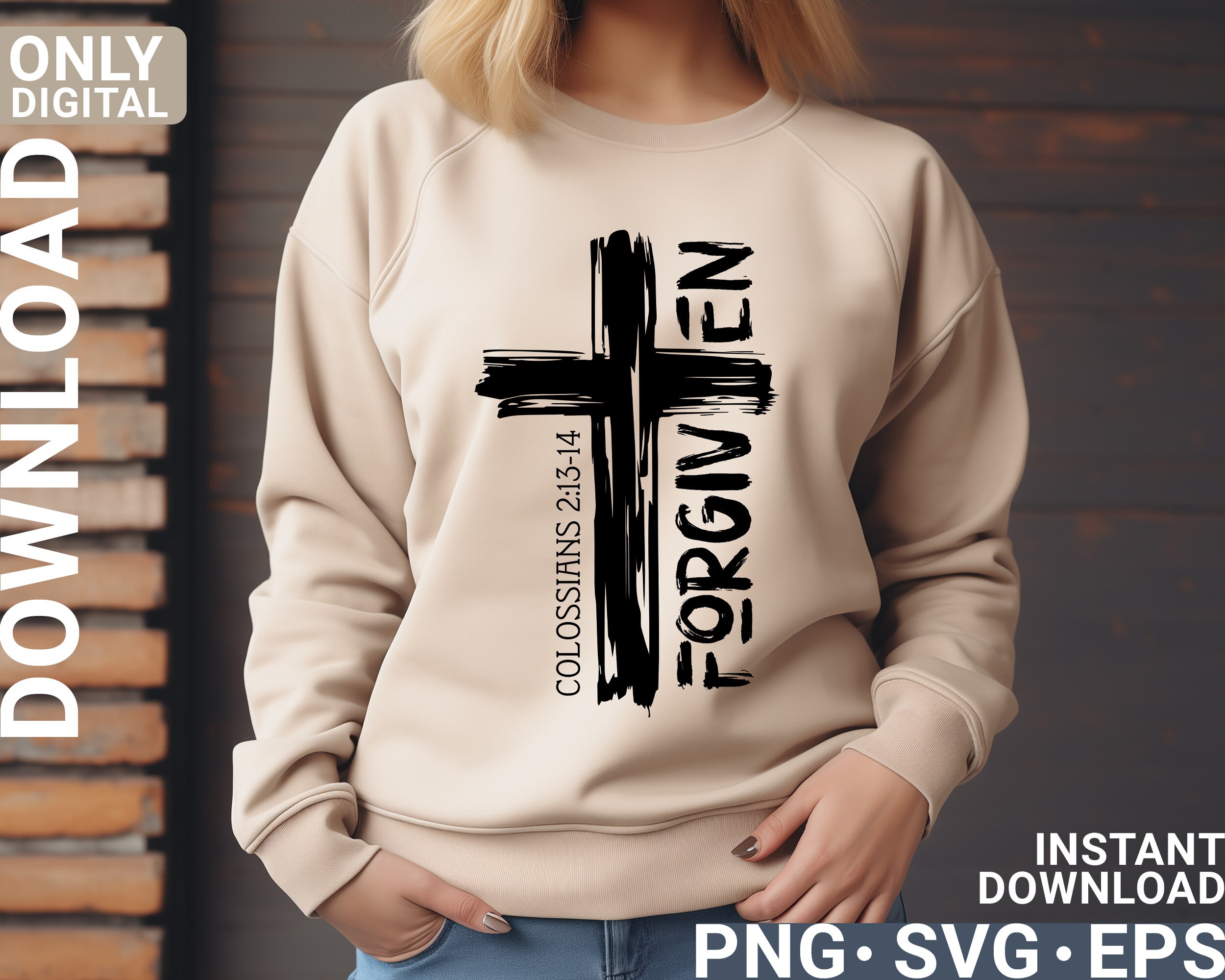Forgiven SVG Png, Inspirational Svg, Redemption Svg, Christian Svg ...