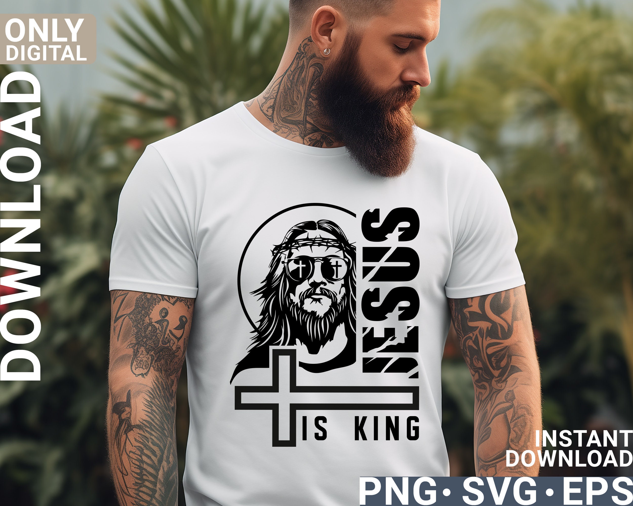 Jesus is King SVG PNG, Child of God Svg, Love Like Jesus Svg, Christian ...