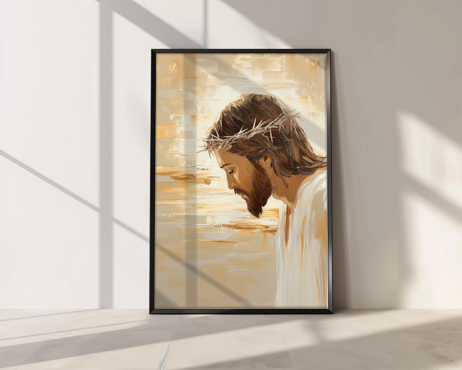 Jesus Portrait Wall Art, Jesus Portrait , Bible Verse, Jesus Painting ...